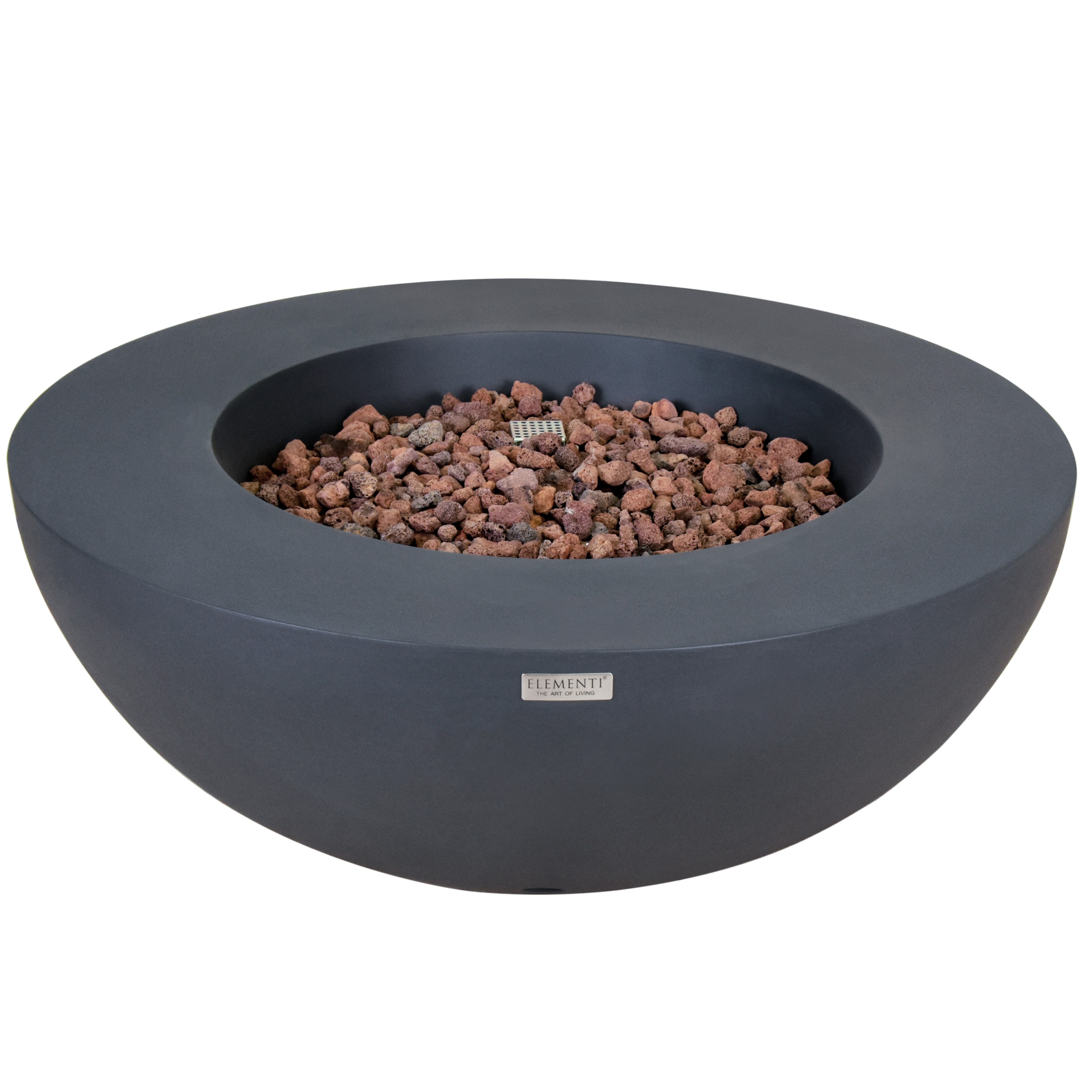 ELEMENTI LUNAR BOWL FIRE PIT IN DARK GREY (OFG101DG) - ELEMENTI FIRE